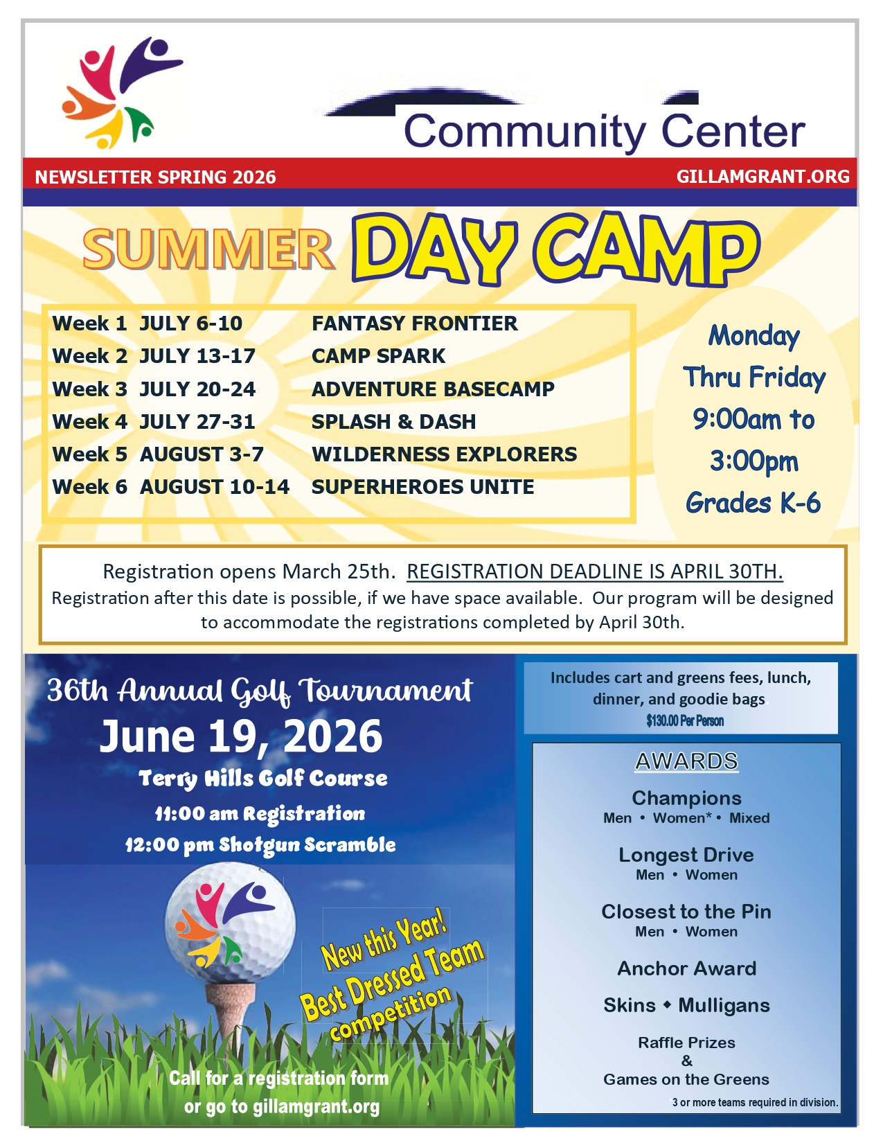 Newsletter – Gillam Grant Community Center